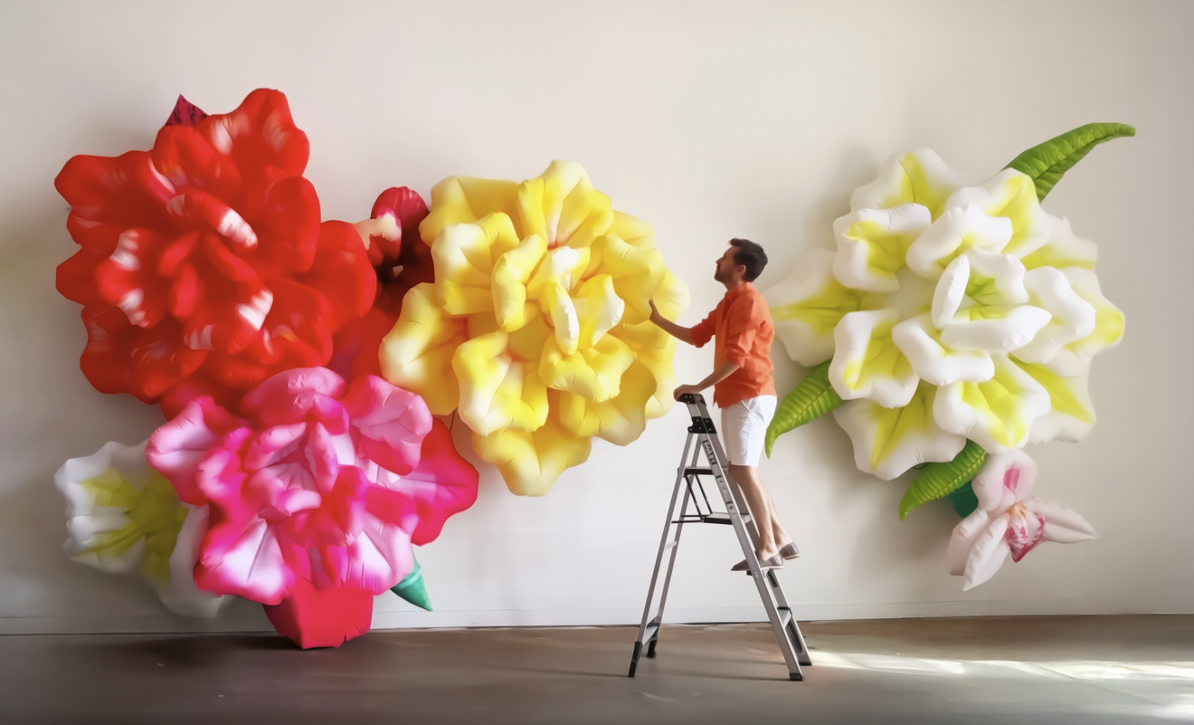 Inflatable Floral Art Installation - Brisbane Quarter